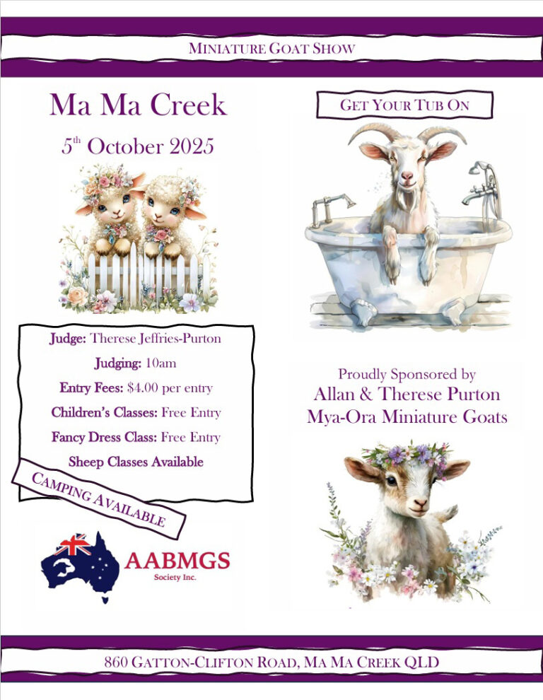 Ma Ma Creek Show 5th October 2025 - Australian All Breeds of Miniature ...